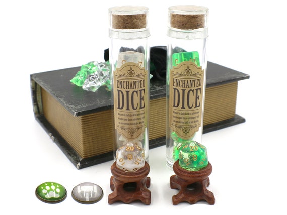 D&D Druid and Cleric Gift Set With Dice Box D20 Stand and | Etsy
