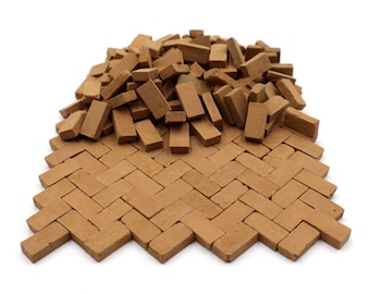 1/12 Miniature Clay Bricks for Model Stones Walls Floors and | Etsy