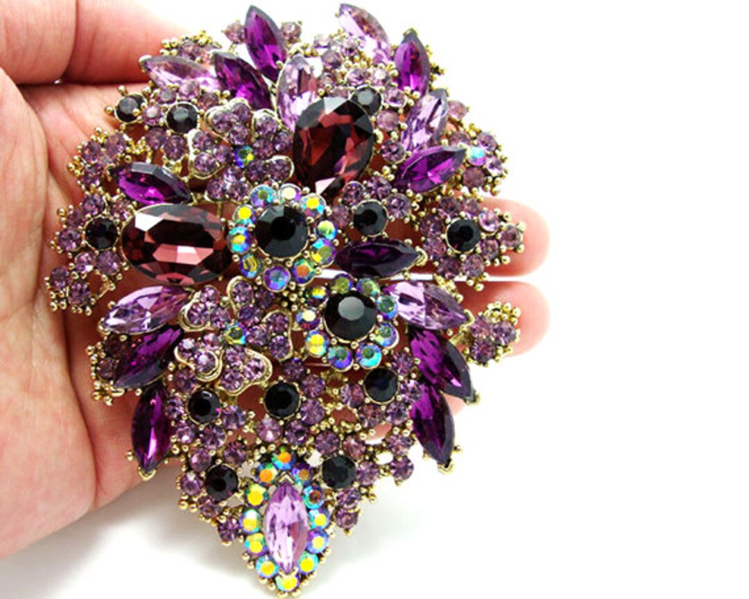 Huge Bridal Brooch Pin Brooches Bouquet Brooches - Etsy