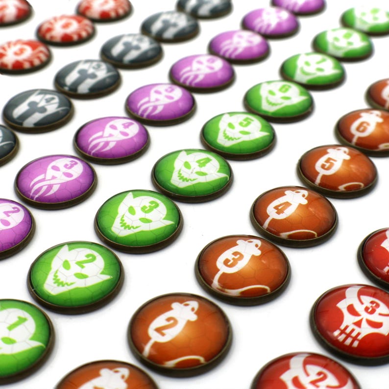 D&D Numbered Monster NPC Tokens for Dungeons and Dragons - Etsy UK