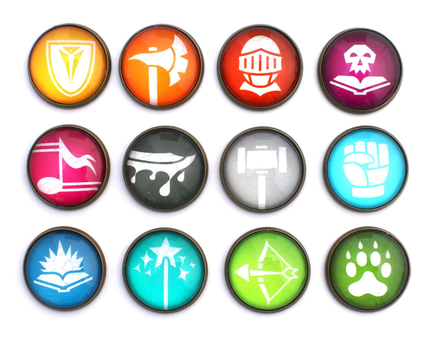 Tabletop RPG D&D Class Counters / Tokens for Dungeons and | Etsy