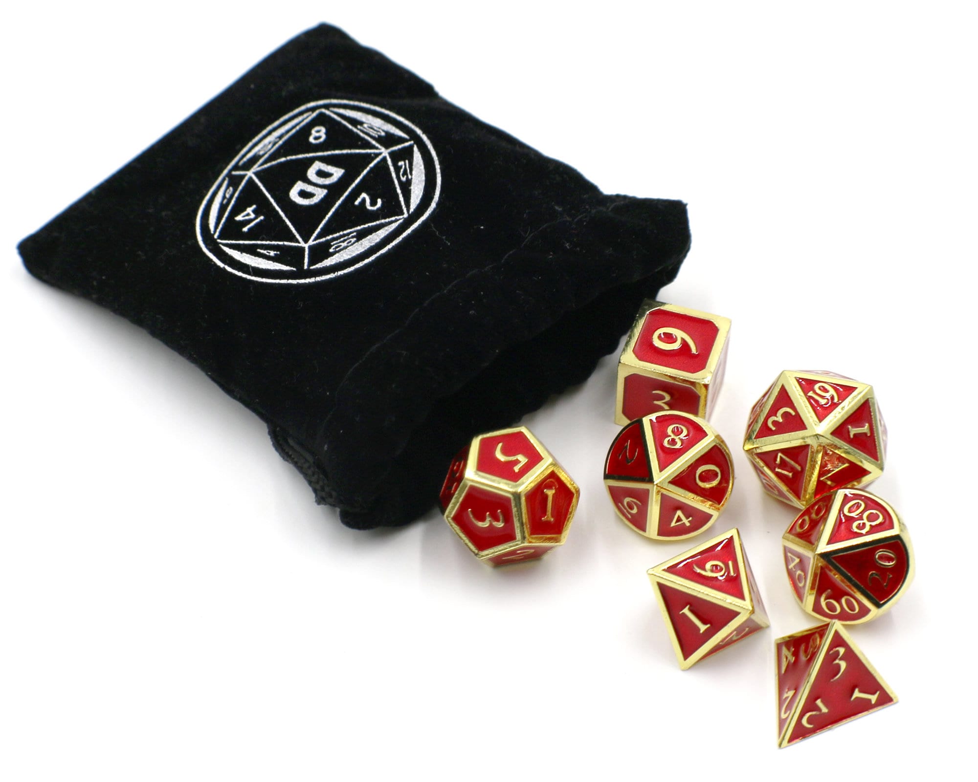 Dragon D&D Dice Container With Metal D20 Set and Crystals | Etsy New ...