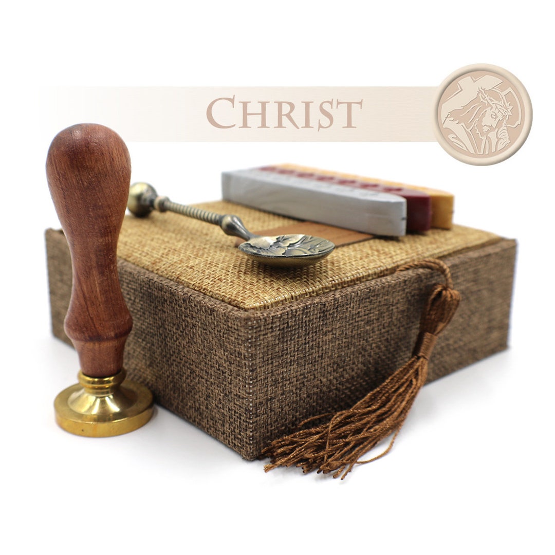 Jesus Christ Christian Stamp Set - Sealing Wax Gift Box - Etsy