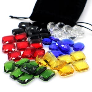 Gemstone Props for Splendor and TRPG Games - Etsy