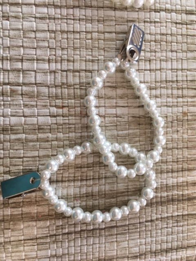 Mormon Temple Bracelet Glass Pearl, Clear, or White Stretchy Handmade ...