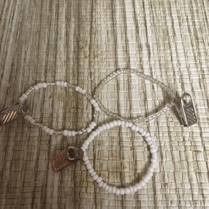 Mormon Temple Bracelet Glass Pearl, Clear, or White Stretchy Handmade ...