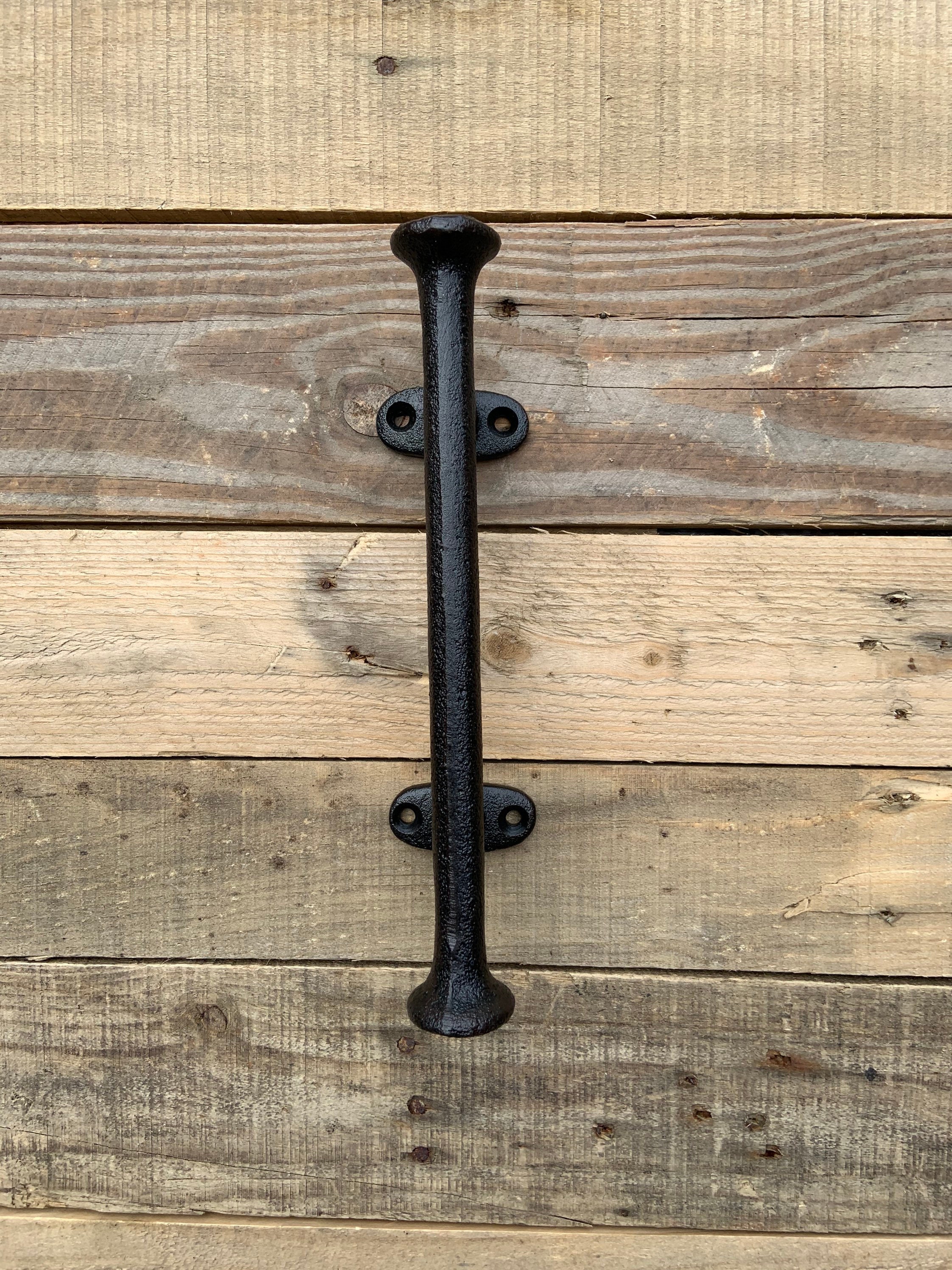 8.5" Barn Door Handle Gate Pull / Rustic Cast Iron Garage Garden Door ...