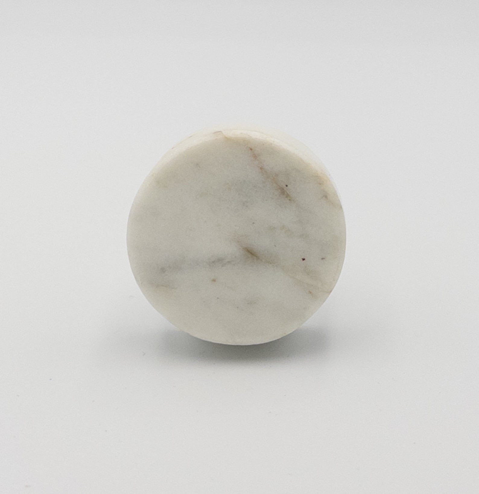 White Stone Cabinet Knob With Veining, Dresser Knob, Drawer Pull ...