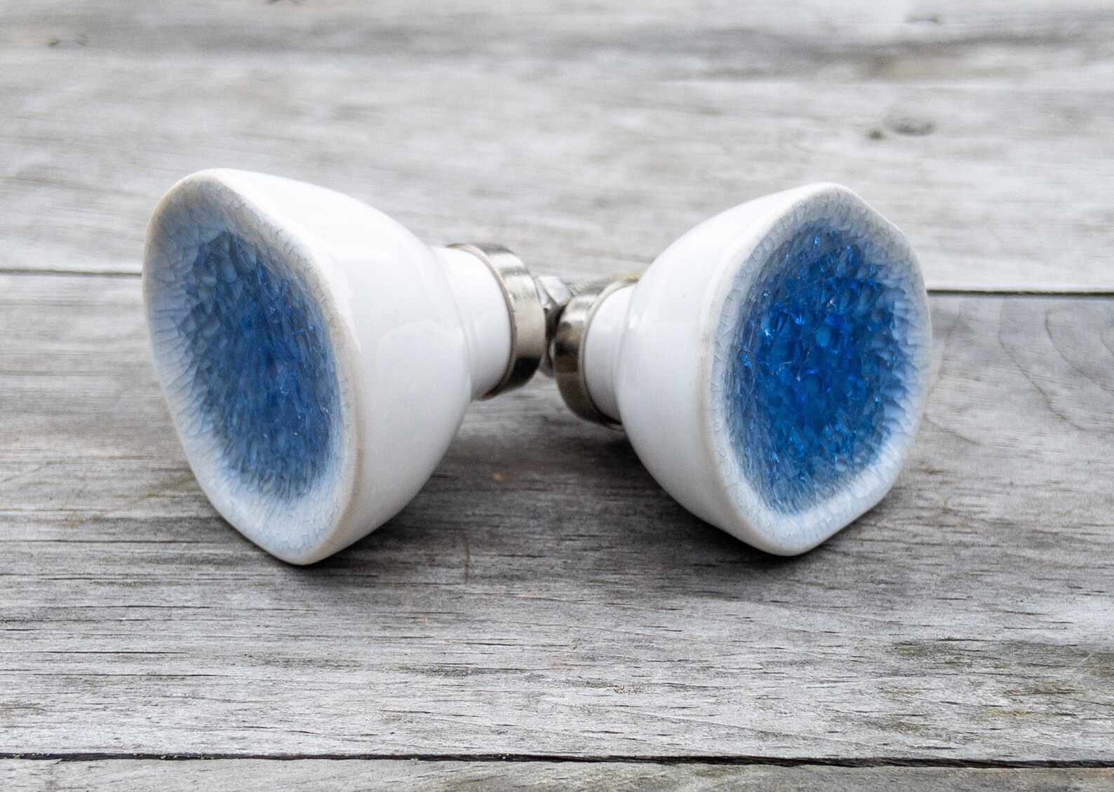 Ceramic Drawer Knob Sea Glass Cabinet Pull Crackle Glazed - Etsy