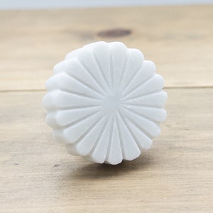 Stone Cabinet Knob, Dresser Knob, White Drawer Pull, Natural Marble Granite Style Handle - Etsy