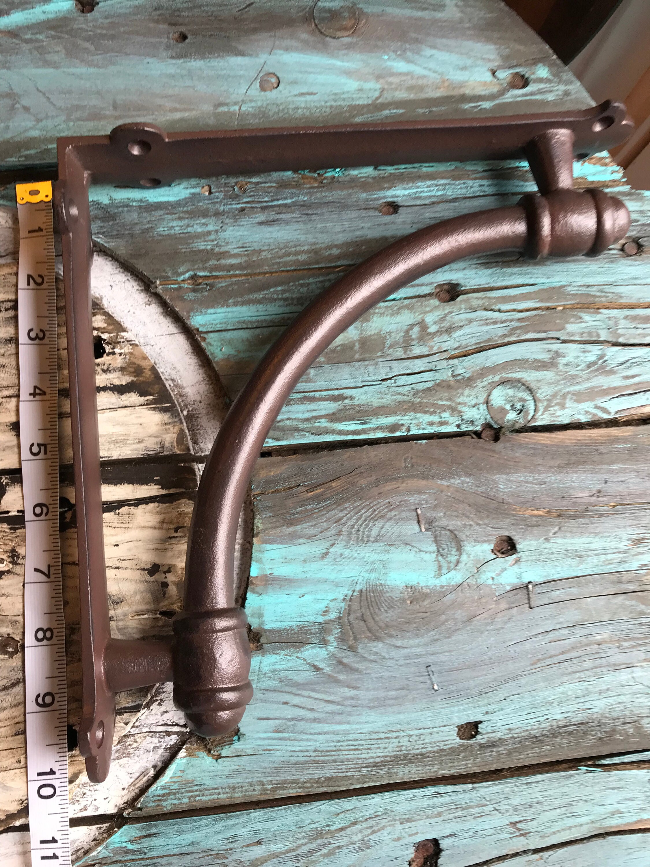 Cast Iron Shelf Bracket / Rustic Farmhouse Industrial Open - Etsy