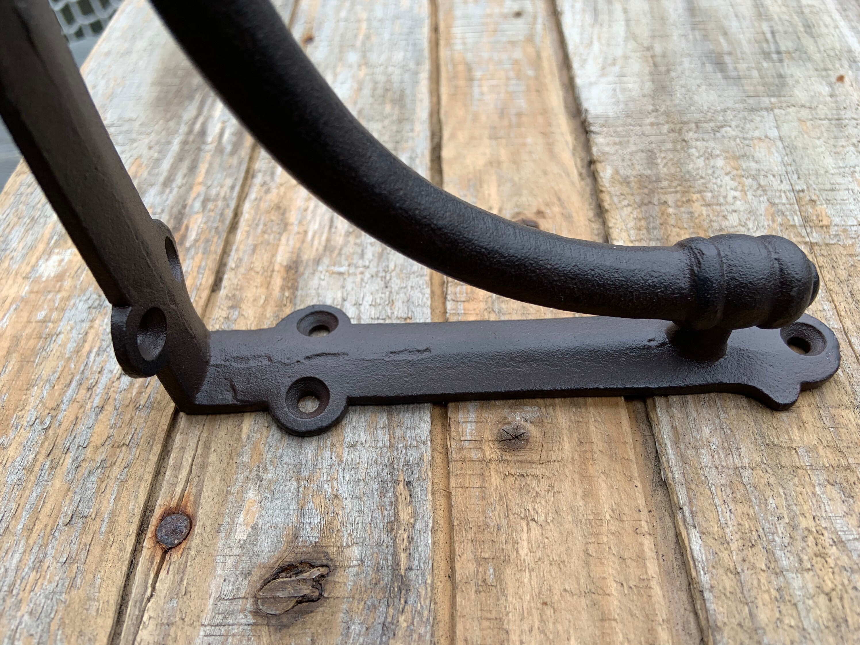Pair Cast Iron Shelf Bracket / Rustic Farmhouse Industrial | Etsy