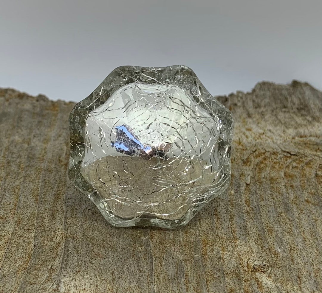 Mercury Glass Knobs, Dresser Drawer Pulls, Cabinet Knobs - Silver ...