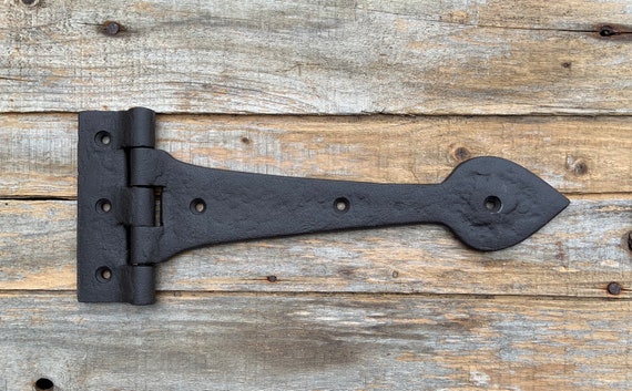 Barn Door Hinge Heavy Duty Strap Hinge Large Spade Cast Iron Garden Gate T Hinge Heritage Blacksmith Reproduction Etsy UK
