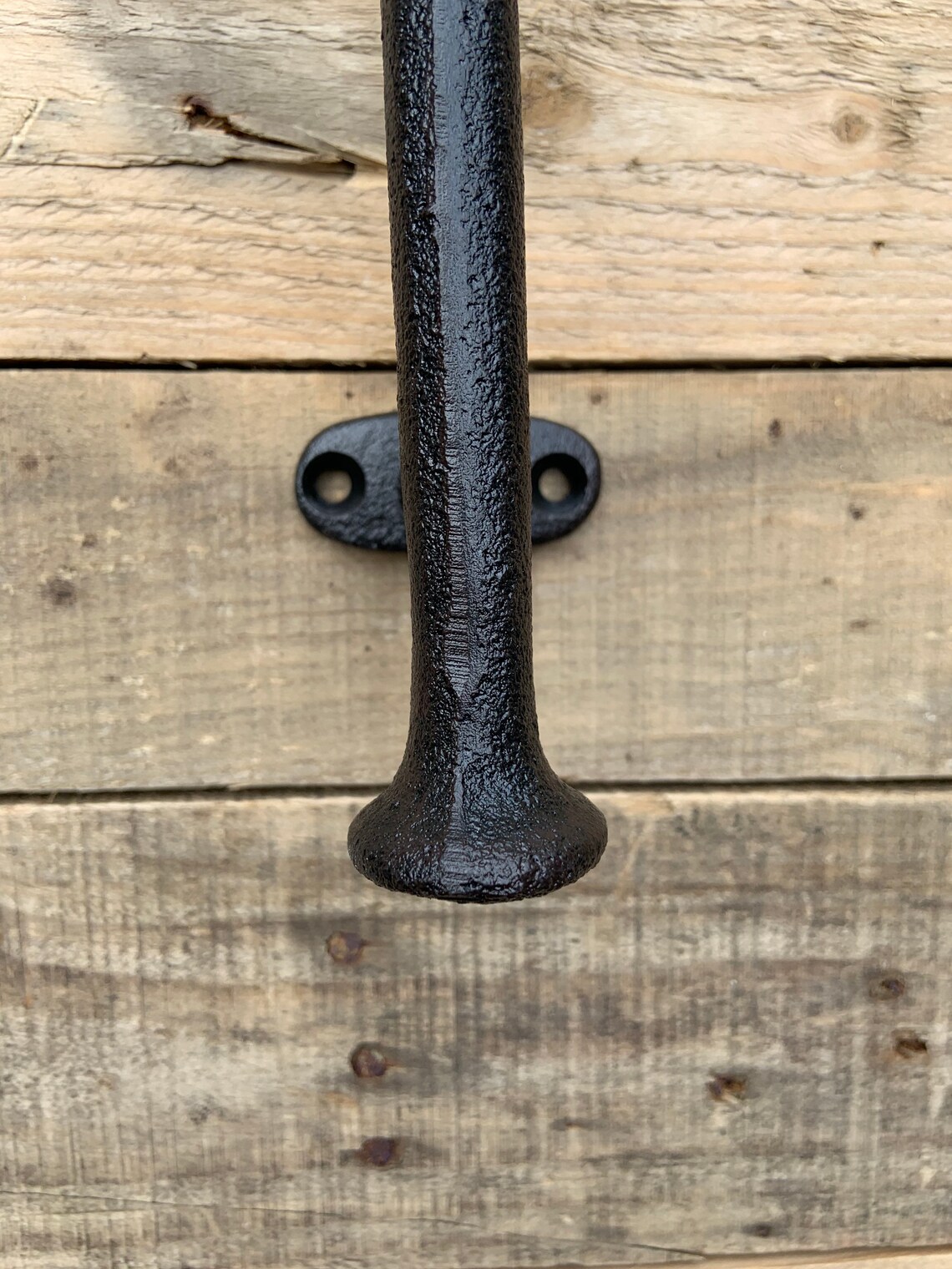 8.5" Barn Door Handle Gate Pull / Rustic Cast Iron Garage Garden Door ...