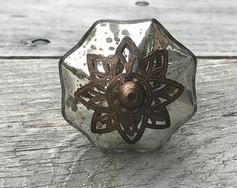 Mercury Glass Drawer Knobs | Etsy