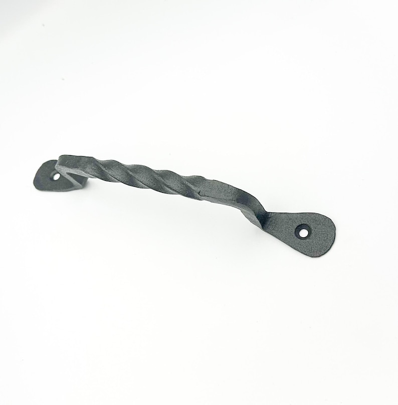 Cast Iron Twist Pull Handle: Rustic Garden Gate, Shed, or Cabinet - Etsy