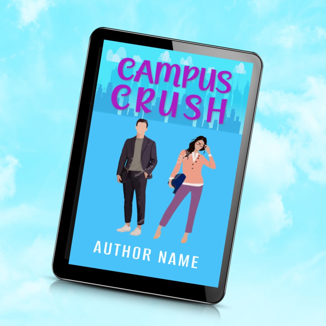 Premade Ebook Cover, Romance Book Cover Design, Illustrated Premade ...