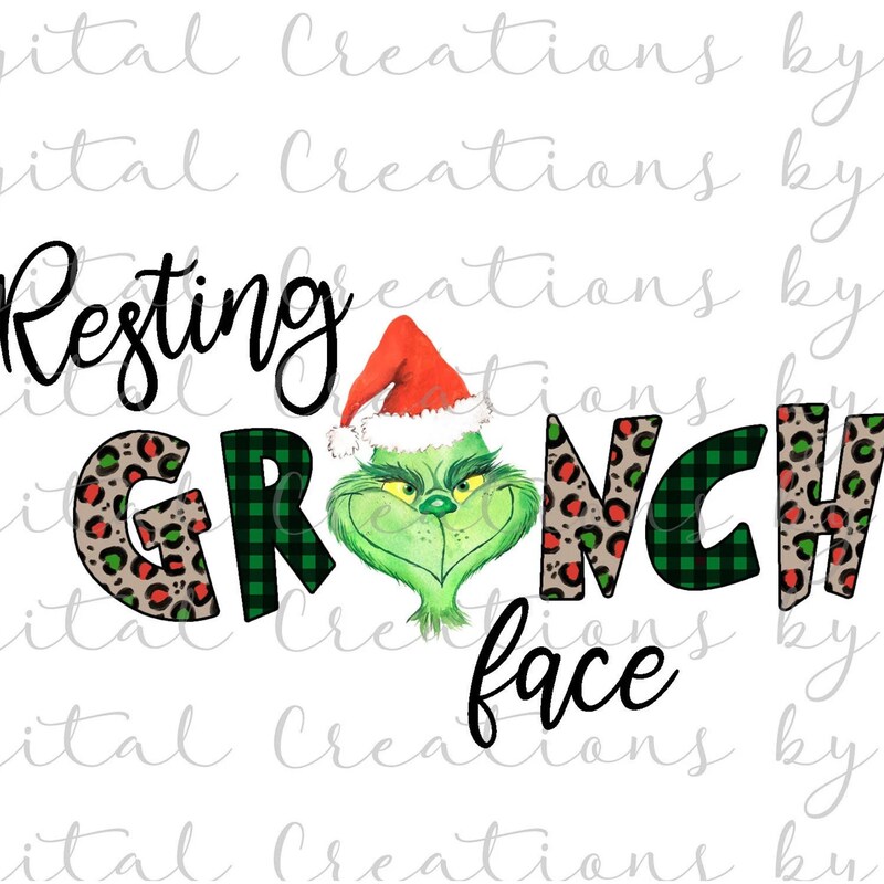 Grinch Faces for Decal - Etsy