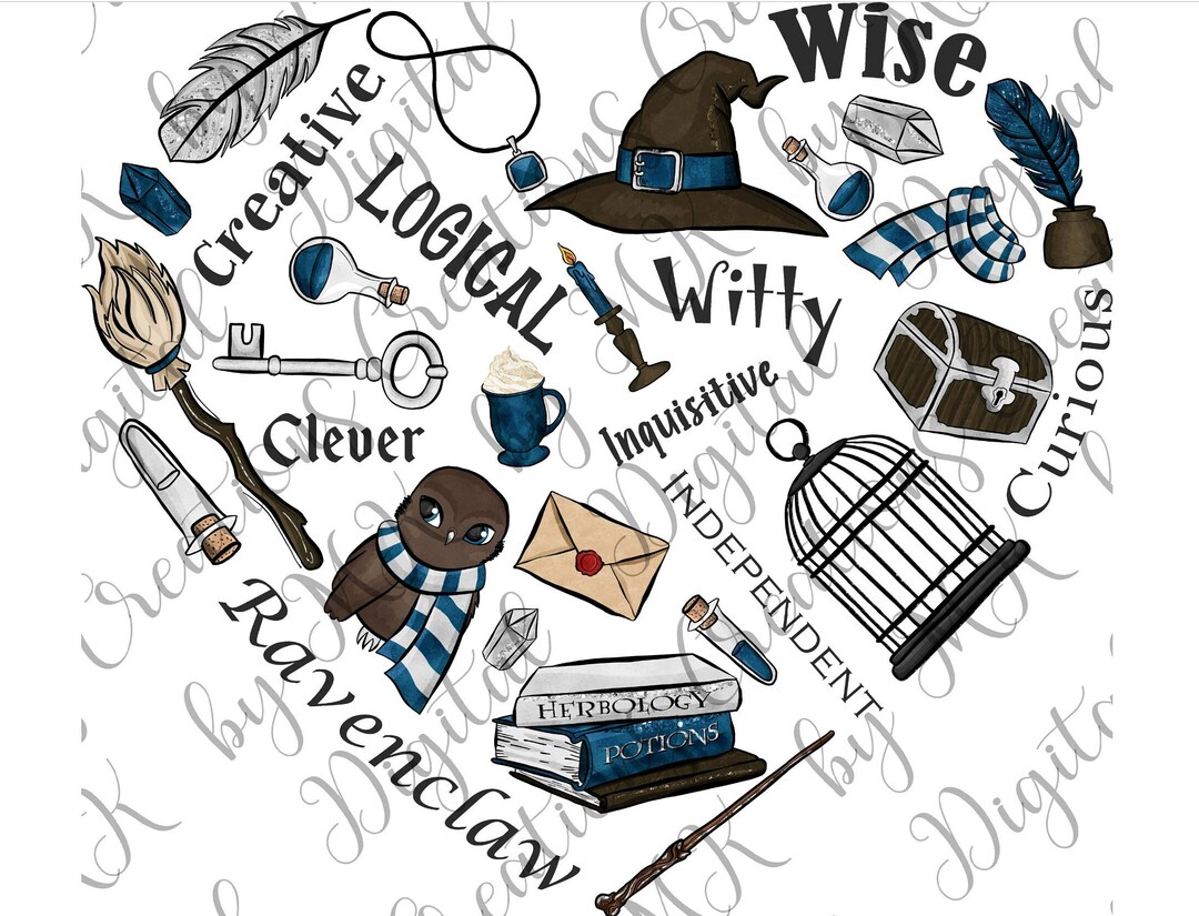 Blue Wizard Heart, PNG File, 300 Dpi, Decal, Sublimation, Instant ...