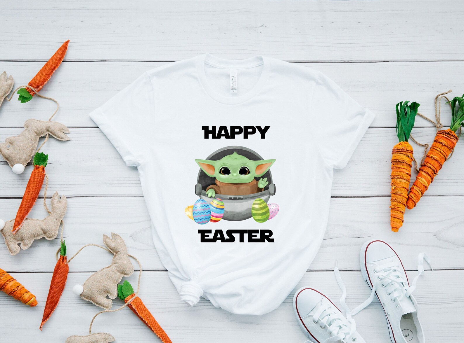 Happy Easter Baby Yoda Star Wars Decal PNG 300dpi Digital - Etsy