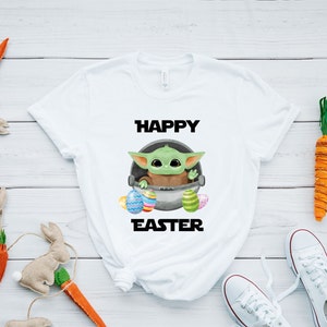 Happy Easter, Baby Yoda, Star Wars, Decal, PNG 300dpi, Digital File ...