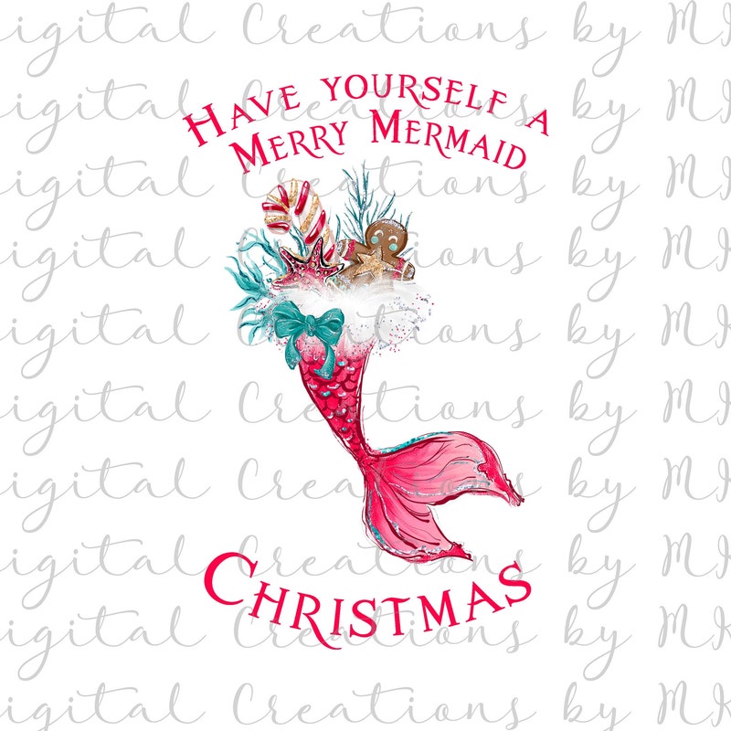 Mermaid Christmas - Etsy