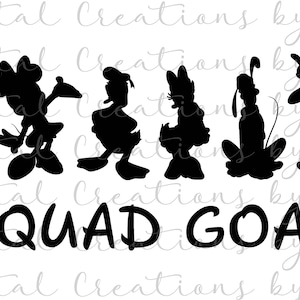 Mickey Mouse Squad Goals PNG 300 Dpi, SVG File Cricut, Instant Download ...