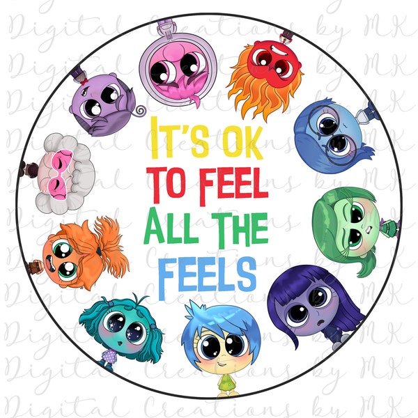 Inside Out Digital Circle - Etsy