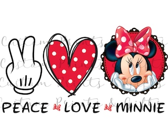 Minnie Mouse Love | Etsy