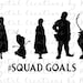 Frozen Squad Goals PNG 300 Dpi, SVG File, Cricut, Clipart - Etsy