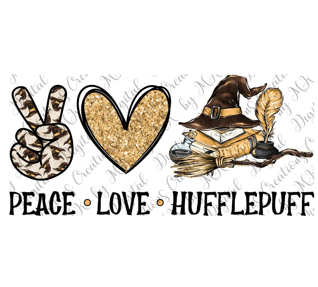 Peace Love Yellow Wizard, PNG File, 300 Dpi, Decal, Instant Download - Etsy