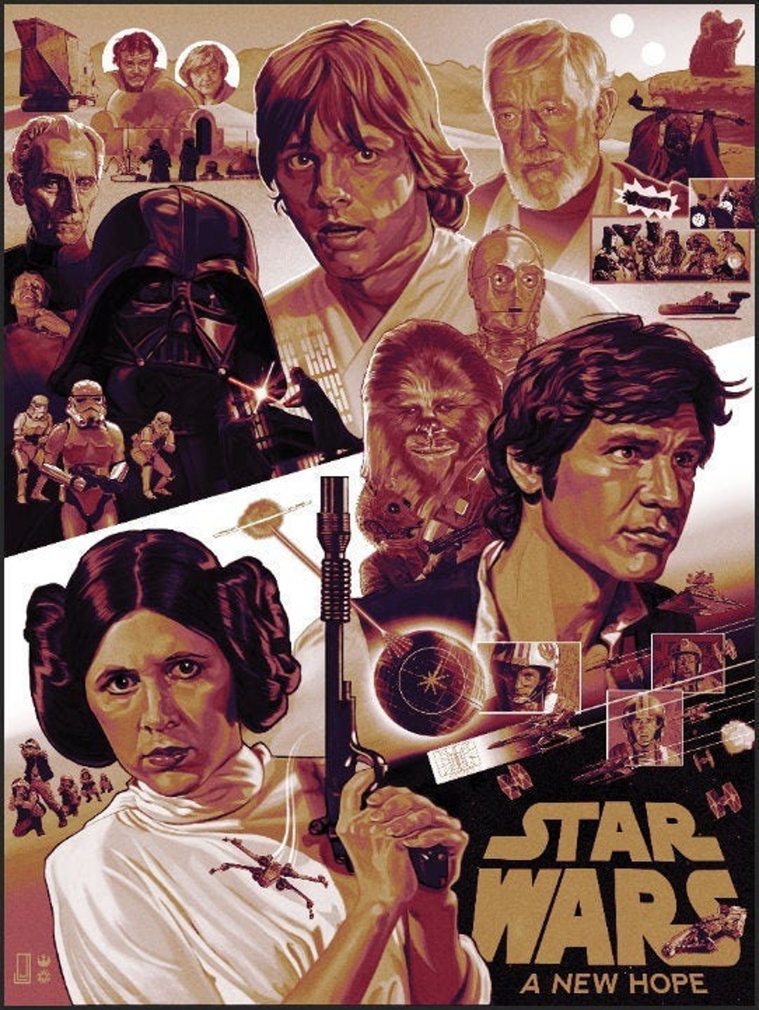 Star Wars New Hope Movie Poster