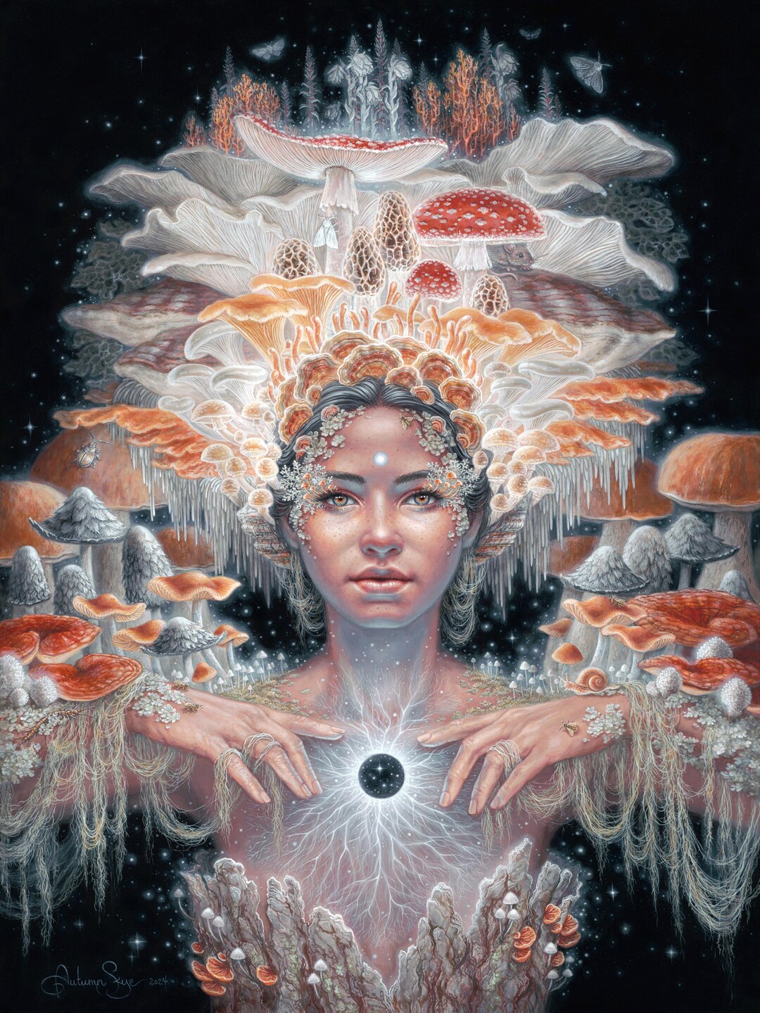 PAPER PRINT (archival) "the Generous Queen" by Autumn Skye 17"x22 ...