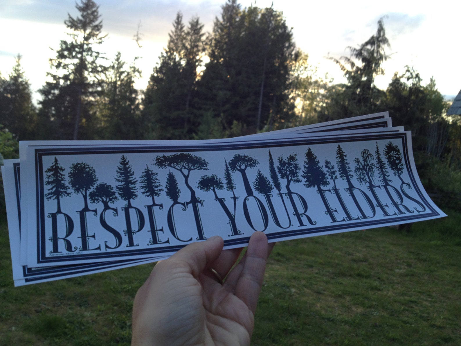 Respect Your Elders BUMPER STICKER - Etsy