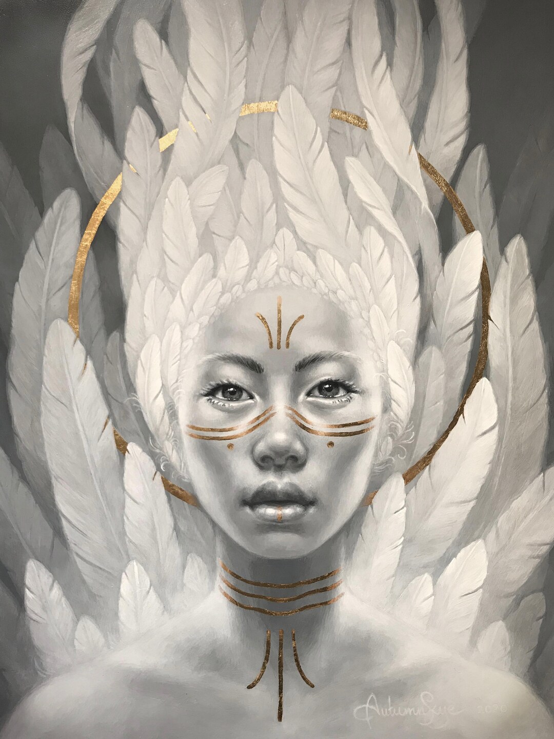 CANVAS PRINT "seraphim" - Stretched Giclee Print on Canvas, by Autumn ...