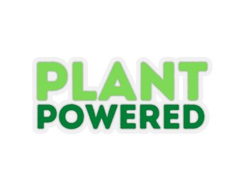Plant Powered Sticker - Etsy