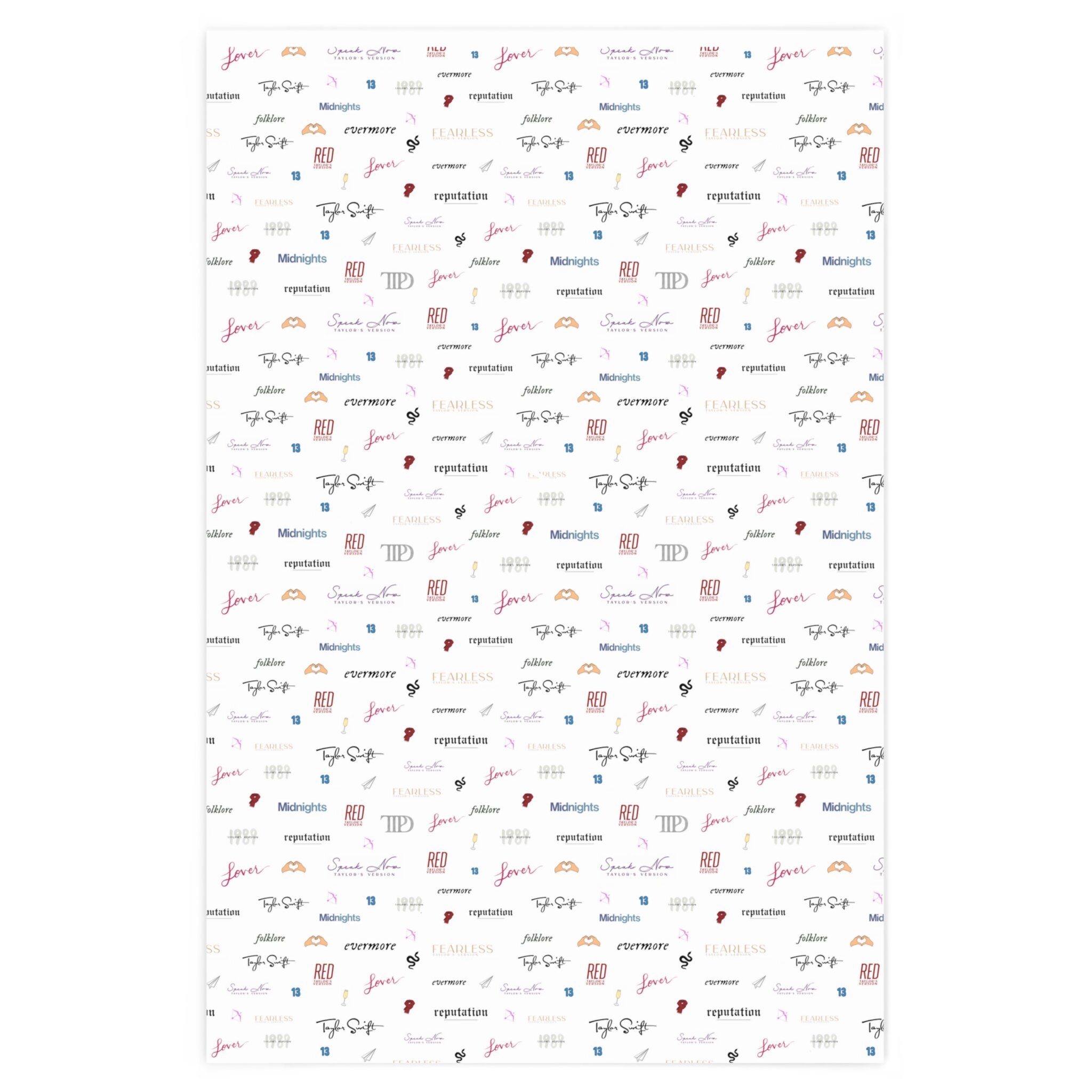 Taylor Swift Albums Wrapping Paper - Etsy