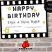 Happy Birthday Redbox® Gift Tags Printable Movie Night - Etsy