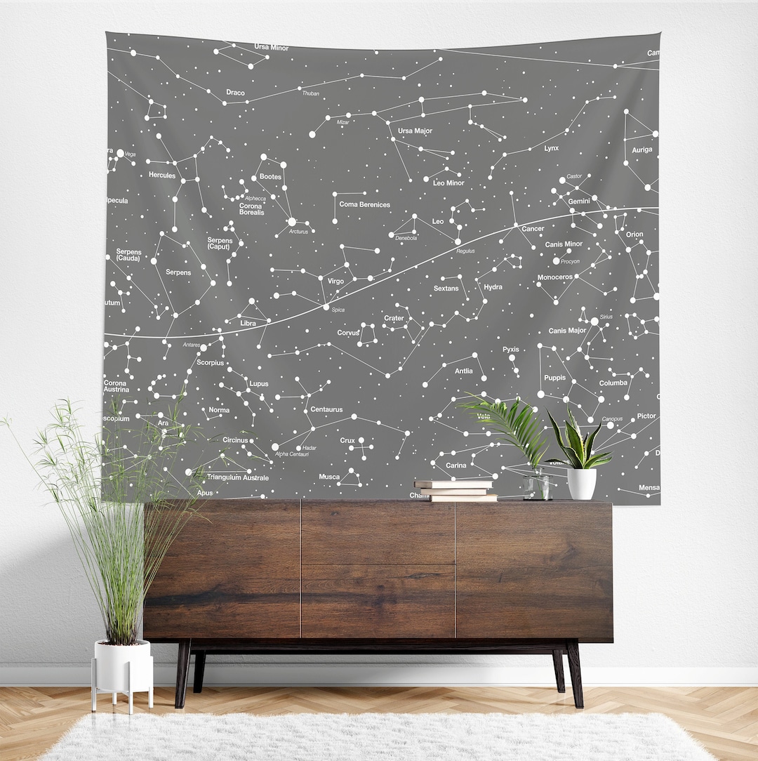 Constellation Tapestry Constellation Wall Hanging Constellation Wall ...