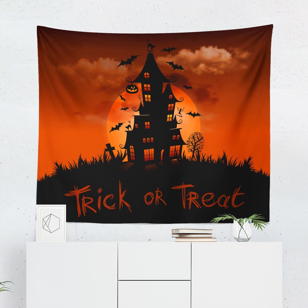 Halloween Tapestry, Wall Hanging Art Decor - Etsy
