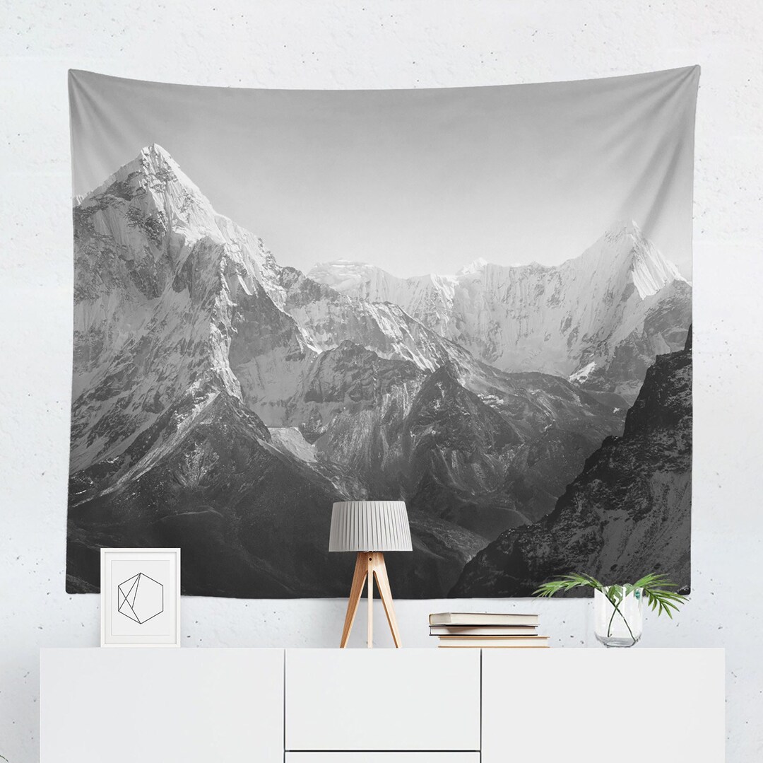 Mountain Tapestry Mountain Wall Hanging Mountain Wall Décor Mountain ...