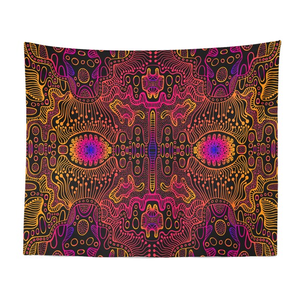 Psychedelic Tapestry - Etsy