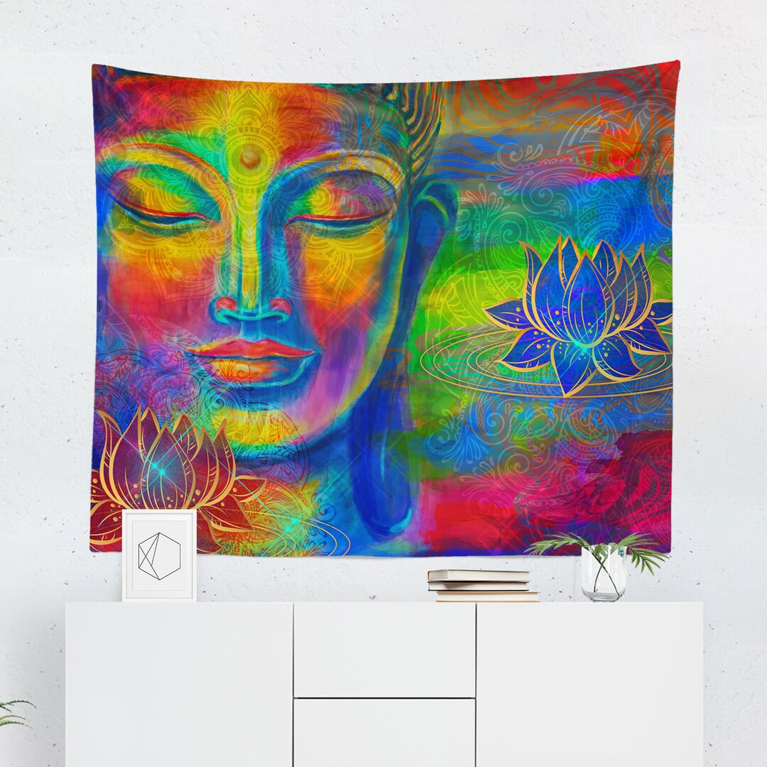 Buddha Tapestry Buddha Wall Tapestry Buddha Wall Hanging - Etsy
