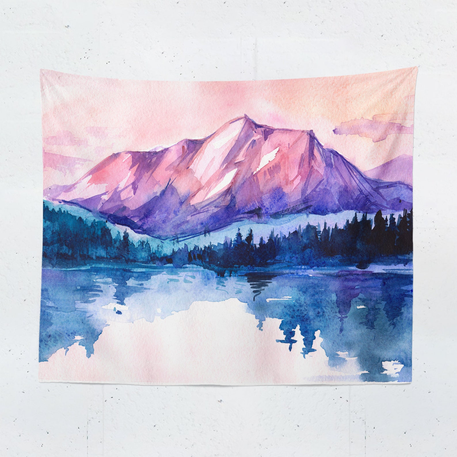 Mountain Tapestry Mountain Wall Tapestry Mountain Wall - Etsy