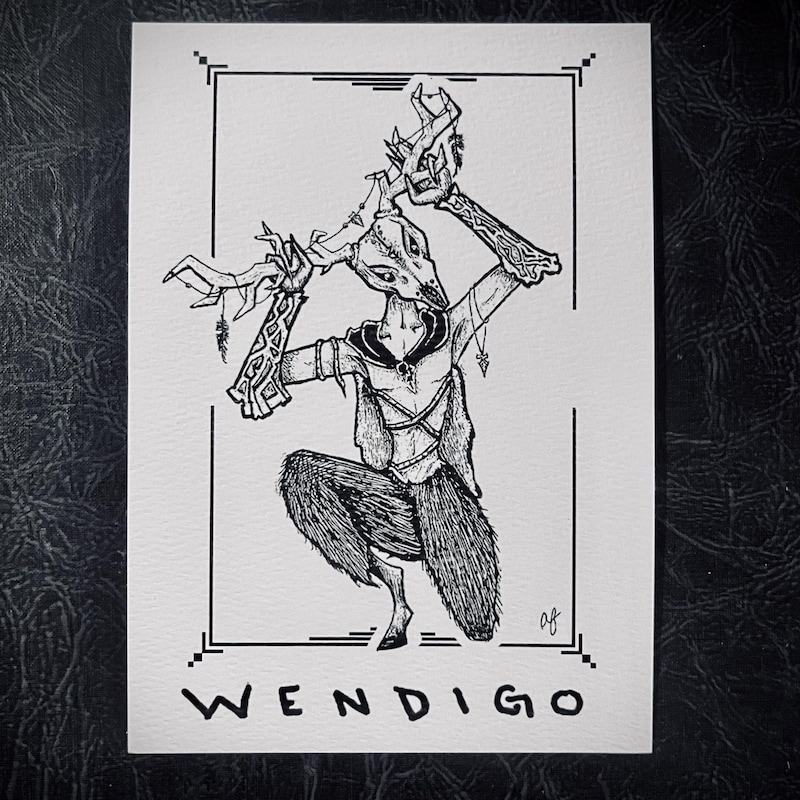 Cute Wendigo Art - Etsy