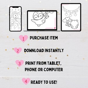 30 Page Valentine's Day Coloring Packet- Printable Valentines ...