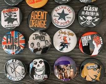 Punk Buttons | Etsy