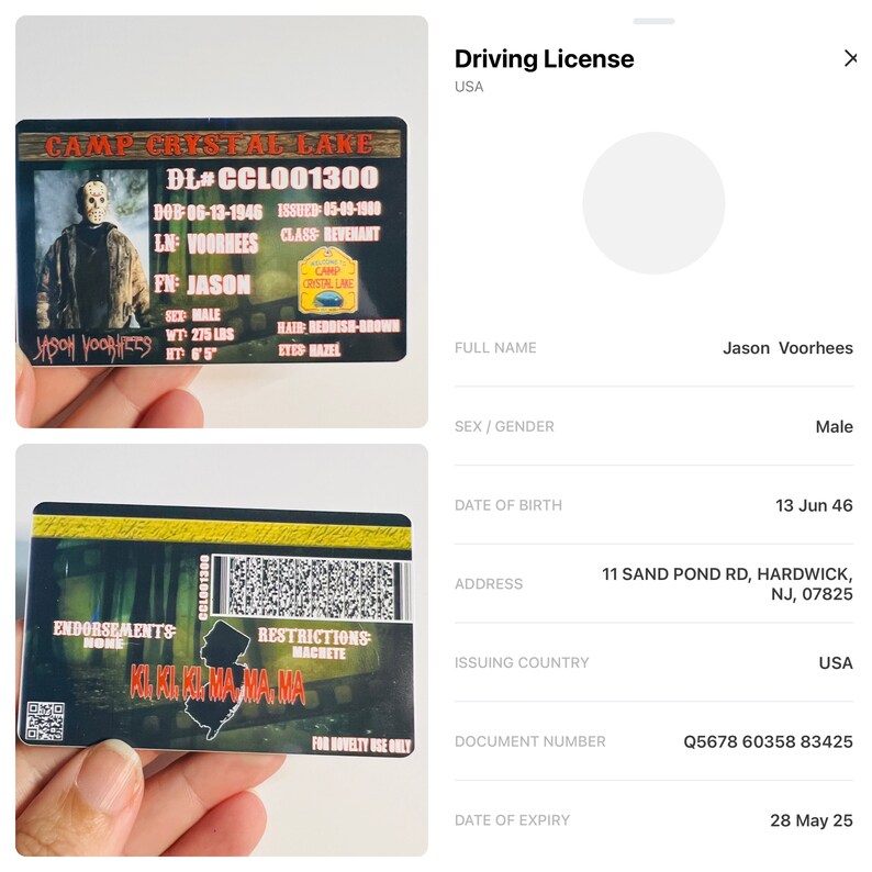 Horror Movie ID Slasher Horror Cards Movie Cards Horror - Etsy