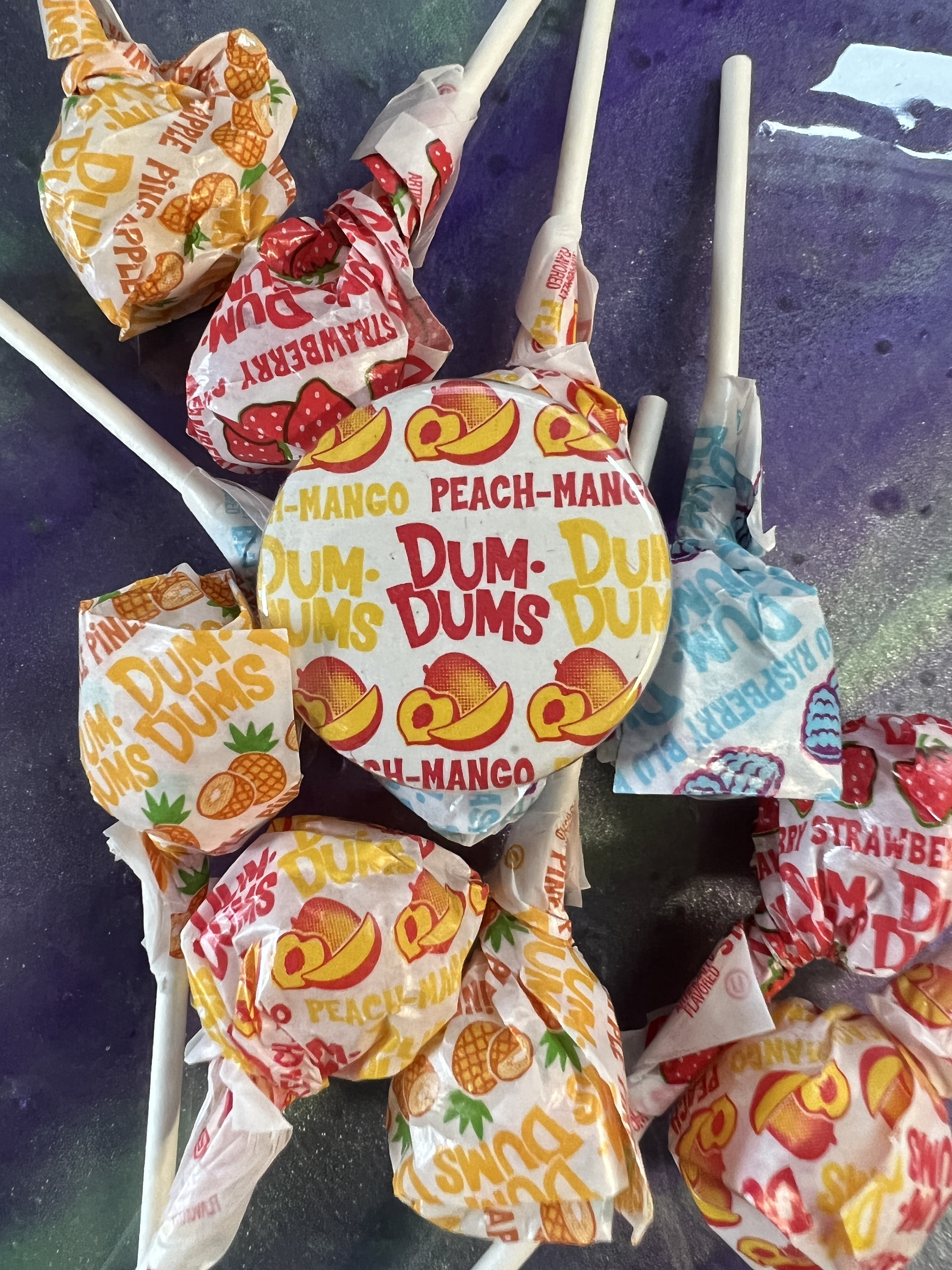 Peach Mango Dum Dum Pops